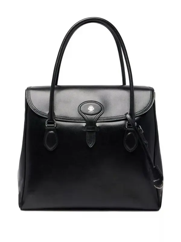 Bally Beckett Leather Tote - Black