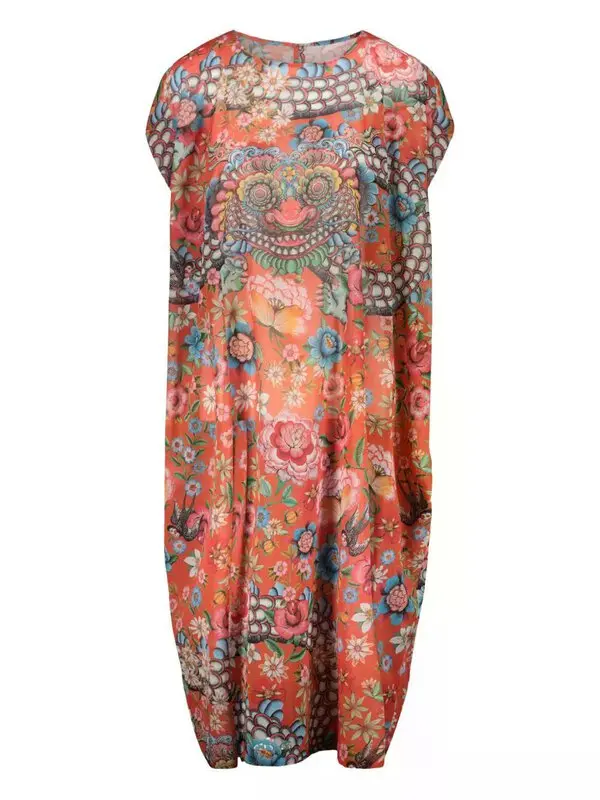 Junya Watanabe Printed Tunic Midi Dress