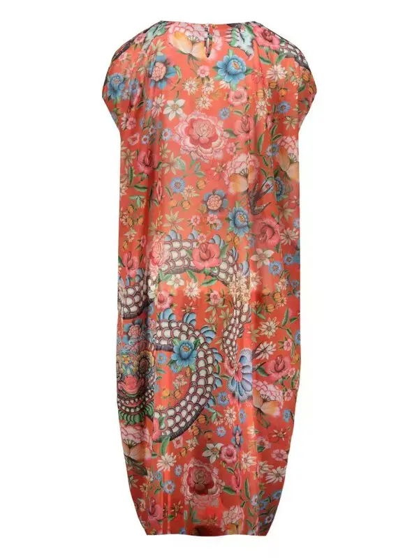 Junya Watanabe Printed Tunic Midi Dress