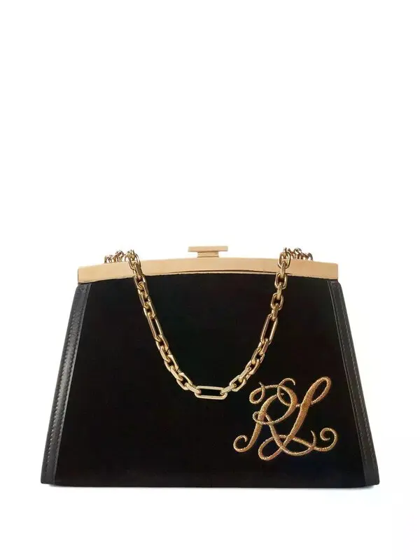 Ralph Lauren Embroidered Chain-strap Bag