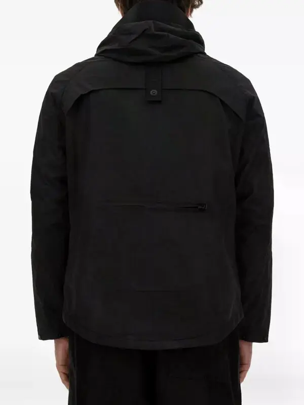 JG1 Zip-fastening Hooded Jacket - Black