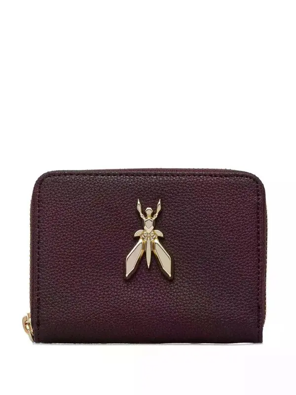 Patrizia Pepe Fly-plaque Zipped Wallet - Purple