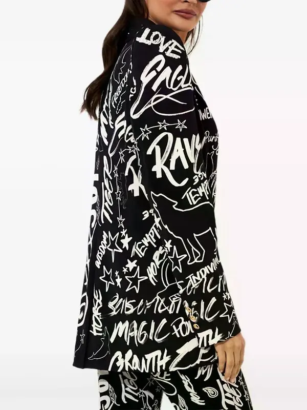 Camilla Spirit Scribble Printed Blazer