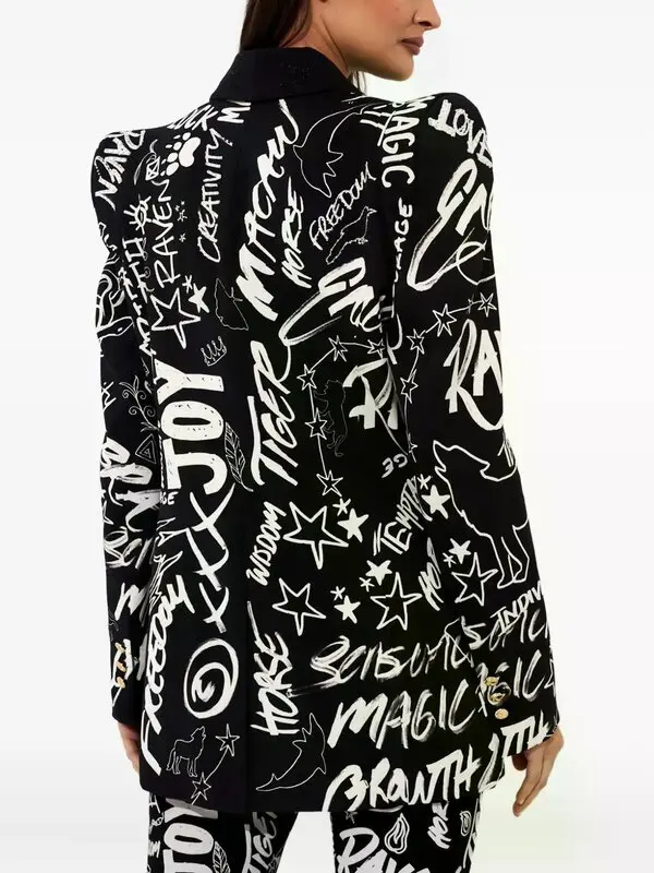 Camilla Spirit Scribble Printed Blazer