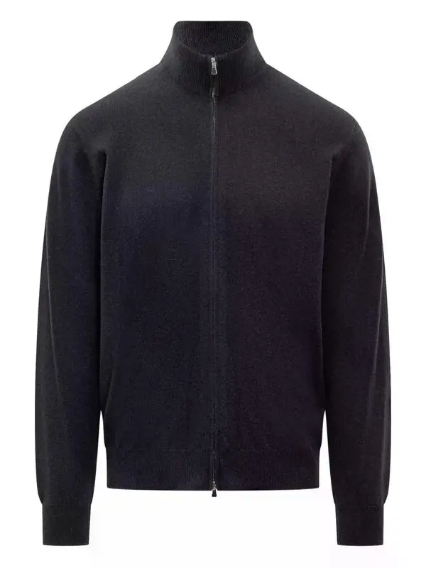 FILIPPO DE LAURENTIIS Zip-up Cashmere Cardigan - Blue