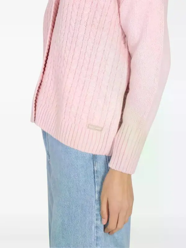 Saint James Cable-knit Buttoned Cardigan