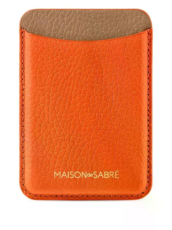 MAISON DE SABRE Magnetic Leather Magsafe Wallet - Orange