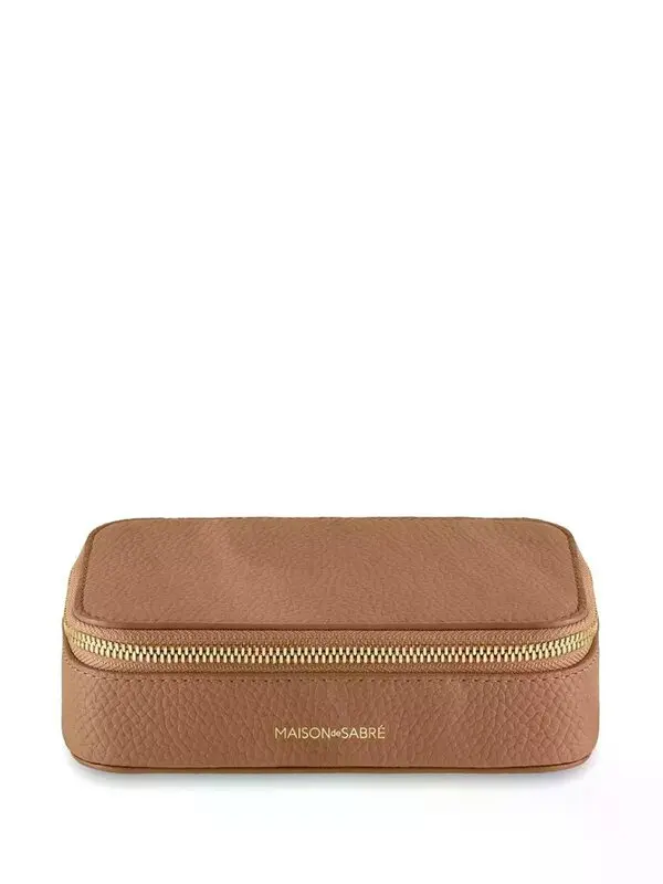 MAISON DE SABRE Leather Jewellery Case - Neutrals