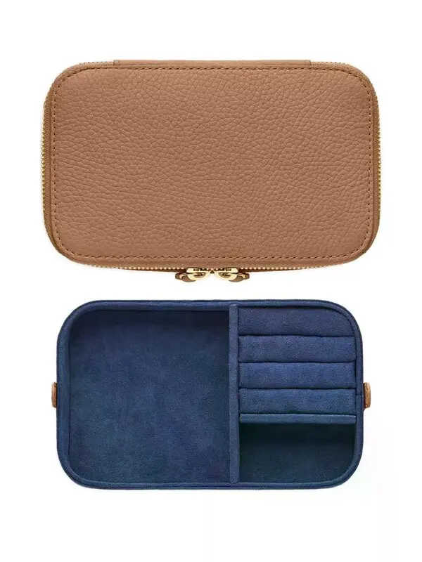 MAISON DE SABRE Leather Jewellery Case - Neutrals