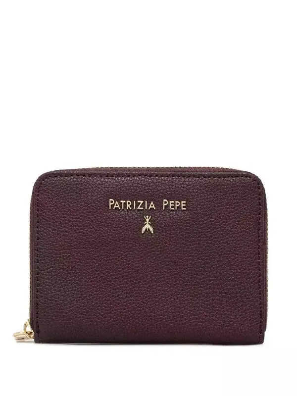 Patrizia Pepe Logo-lettering Zipped Wallet - Purple