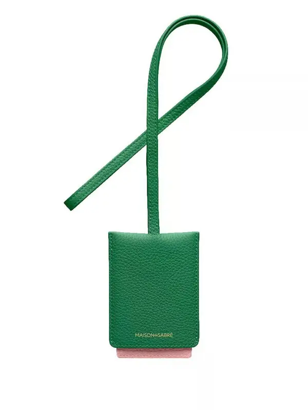 MAISON DE SABRE Leather Id Lanyard - Green