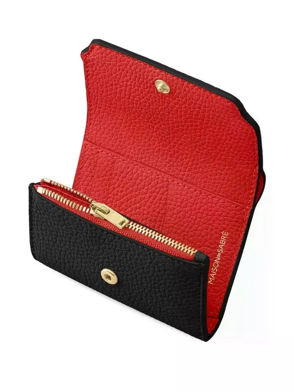MAISON DE SABRE Leather Trifold Wallet - Black