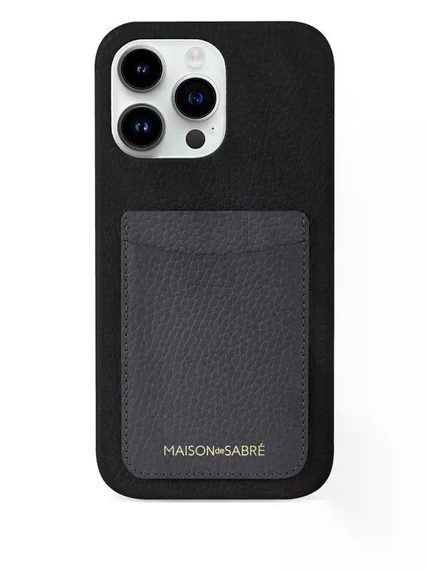 MAISON DE SABRE Iphone 14 Pro Card-slots Phone Case - Black