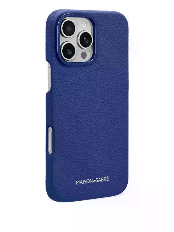 MAISON DE SABRE Leather Iphone 16 Pro Max Case - Blue