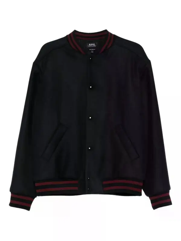 A.p.c. Striped Pocket Jacket - Blue