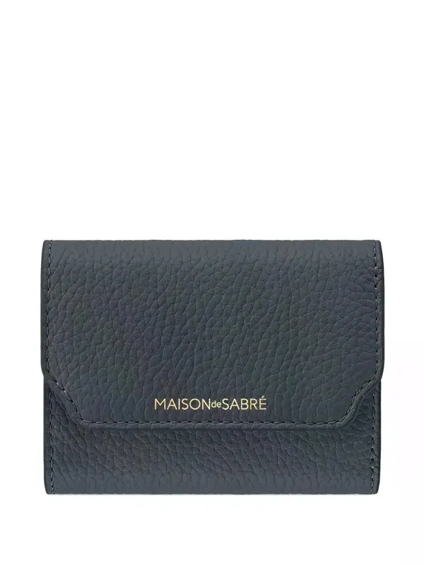 MAISON DE SABRE Leather Trifold Wallet - Grey