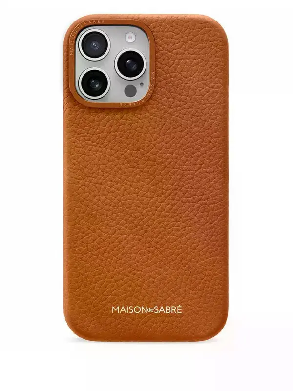 MAISON DE SABRE Iphone 16 Pro Leather Phone Case - Brown