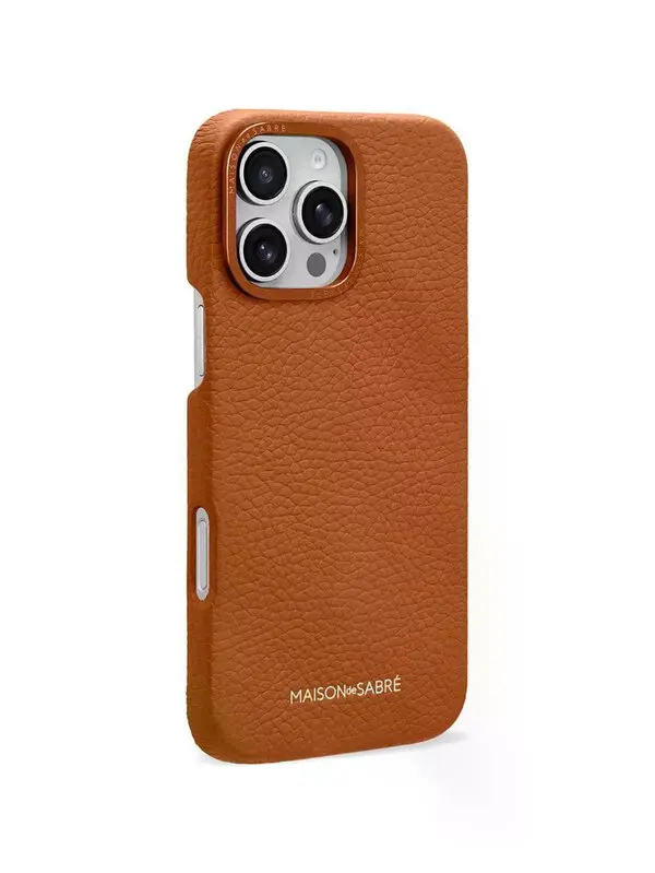 MAISON DE SABRE Iphone 16 Pro Leather Phone Case - Brown