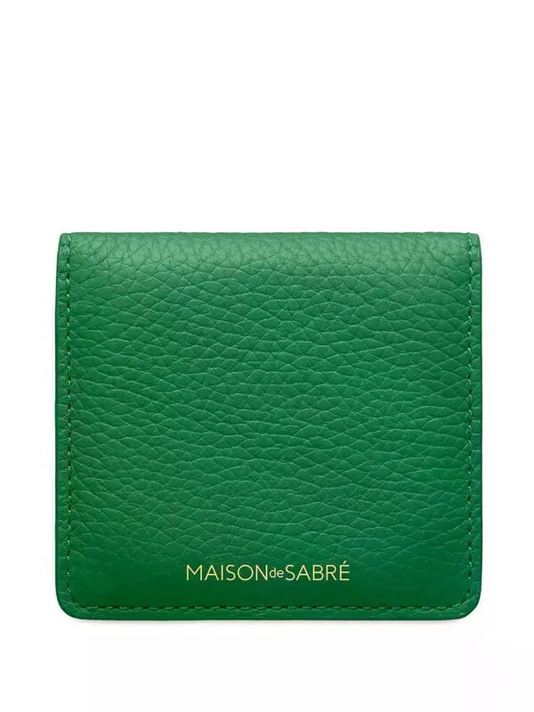 MAISON DE SABRE Leather Compact Mirror - Green