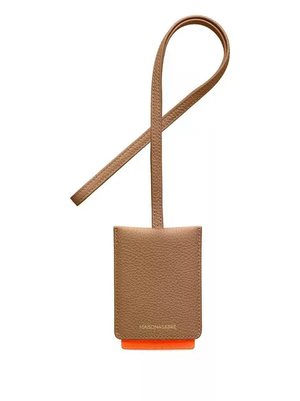 MAISON DE SABRE Leather Id Lanyard - Neutrals