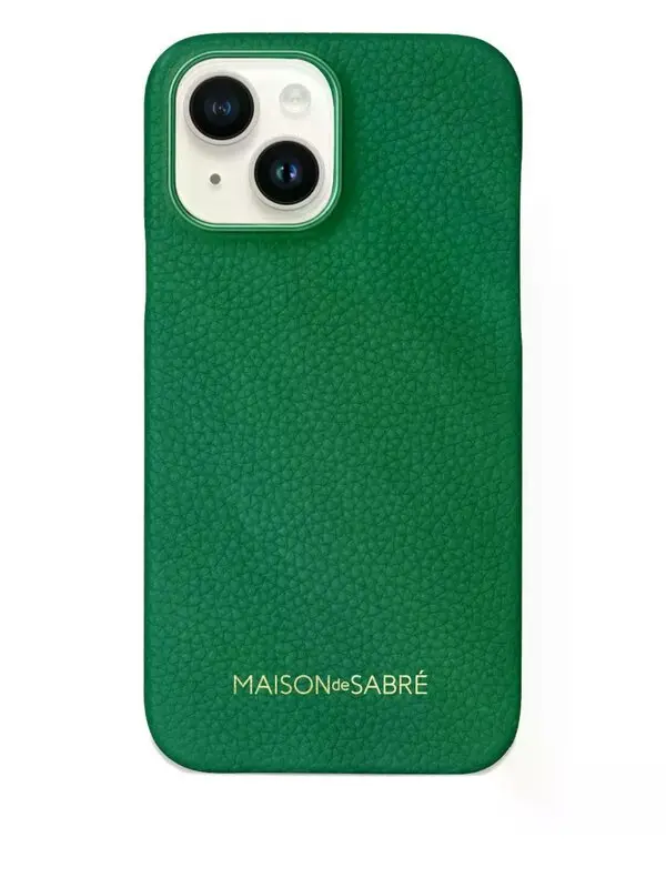 MAISON DE SABRE Leather Phone Case - Green
