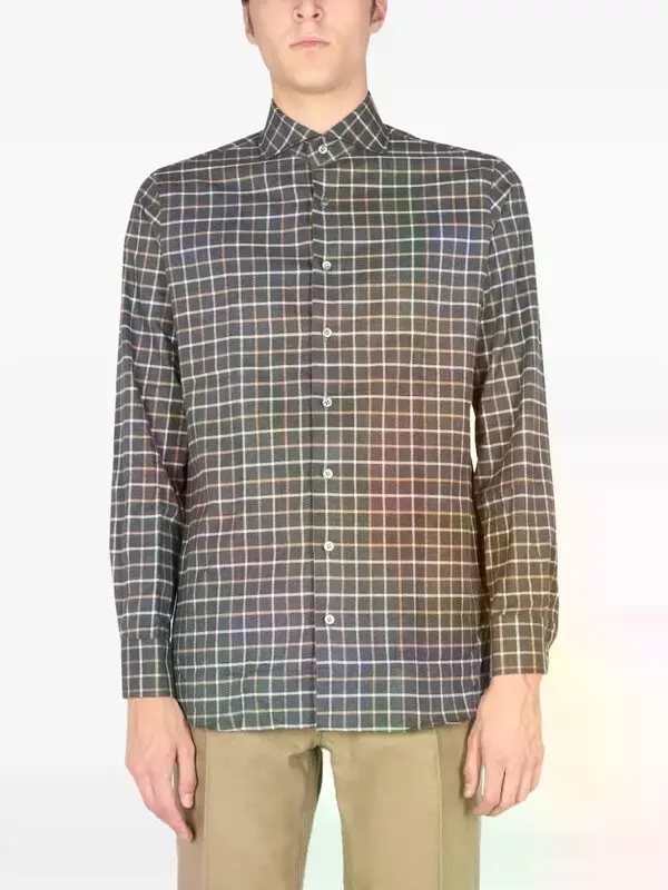 LARDINI Checked-pattern Shirt