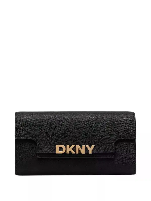 Dkny Logo-lettering Wallet - Black