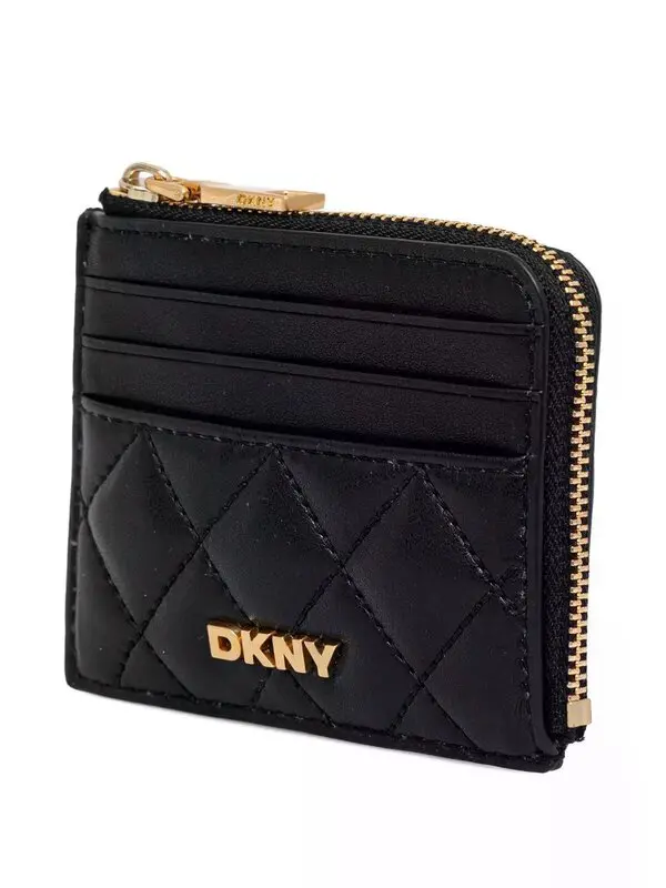 Dkny Logo-lettering Quilted Wallet