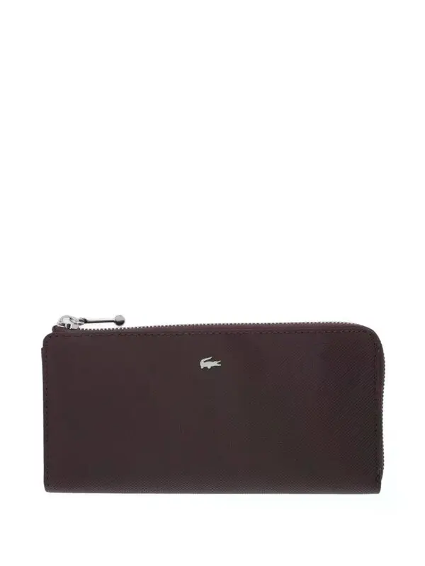 Lacoste Logo-plaque Zipped Wallet - Brown