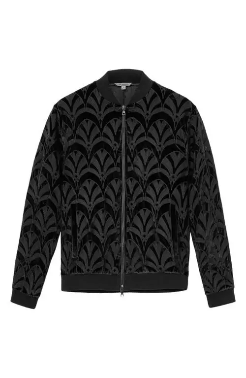 John Varvatos Embroidered Bomber Jacket