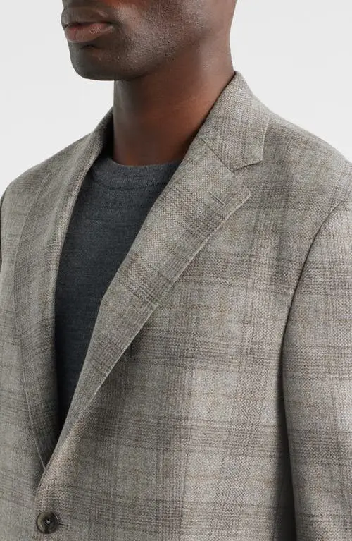 Vince Icon Relaxed-fit Glen Check Brushed Wool Sport Coat