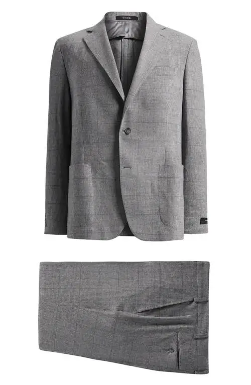 Vince Icon Relaxed Fit Stretch Wool & Cashmere Suit - Grey