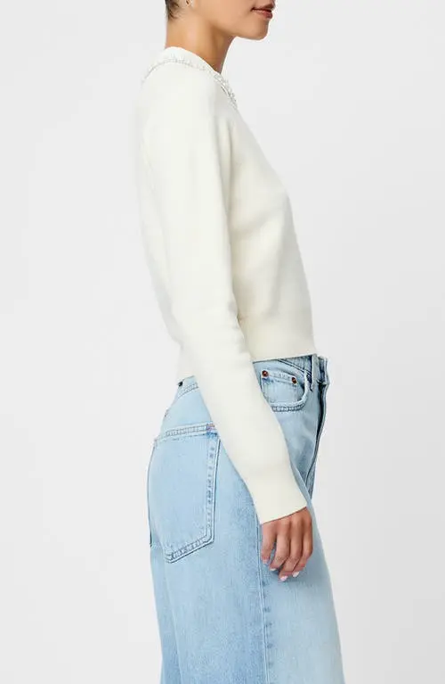 French Connection Avea Embellished Collar Sweater