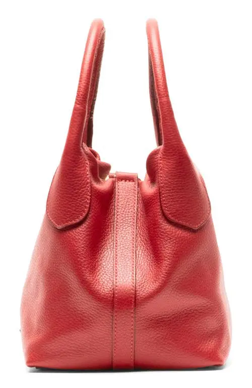 FRANCES VALENTINE Mini Sweet Pea Tumbled Leather Handbag