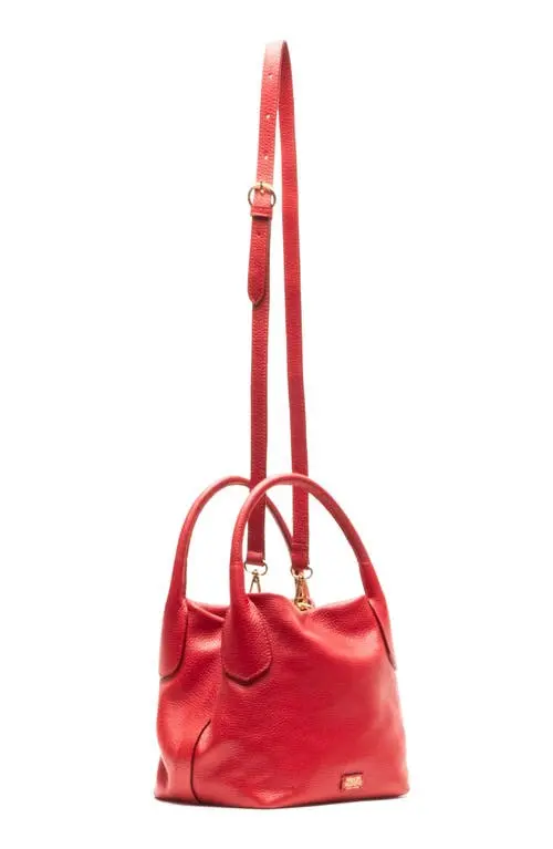 FRANCES VALENTINE Mini Sweet Pea Tumbled Leather Handbag