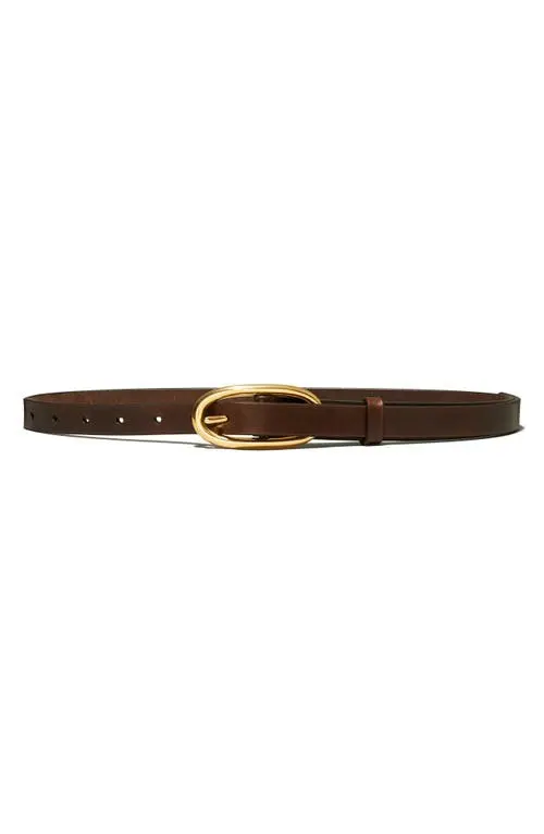 Tory Burch Pierced Leather Buckle Belt - Amarena