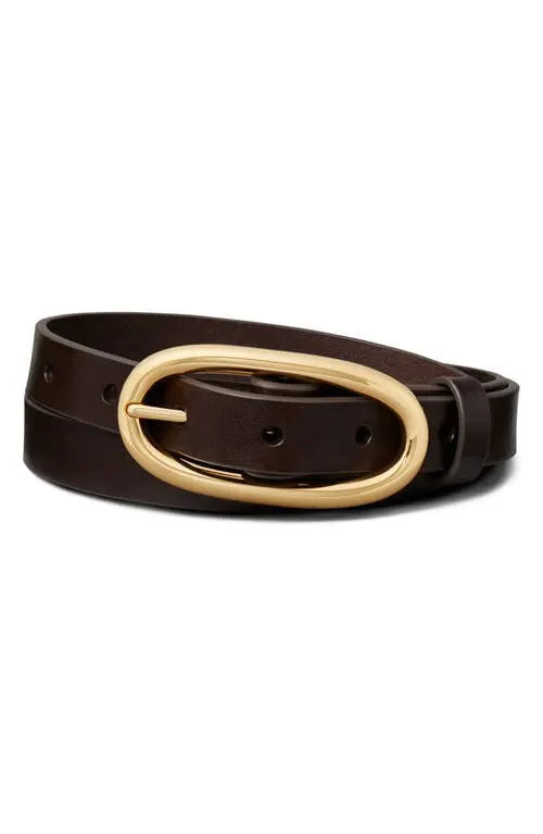 Tory Burch Pierced Leather Buckle Belt - Amarena