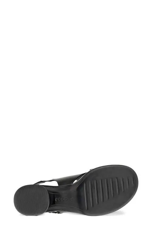 Ecco Cross Strap Slingback Sandal - Black