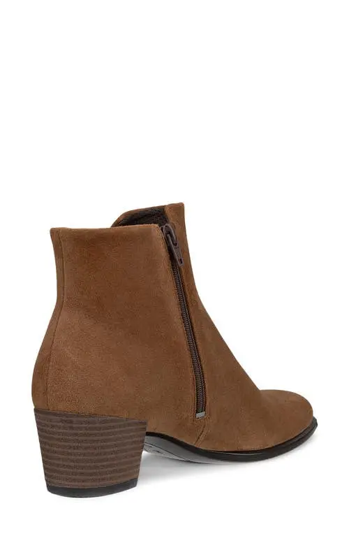 Ecco Shape Stack Heel Bootie - Camel