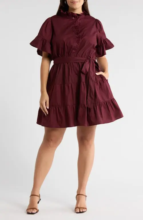 SUGARLIPS Ruffle Tie Waist Dress