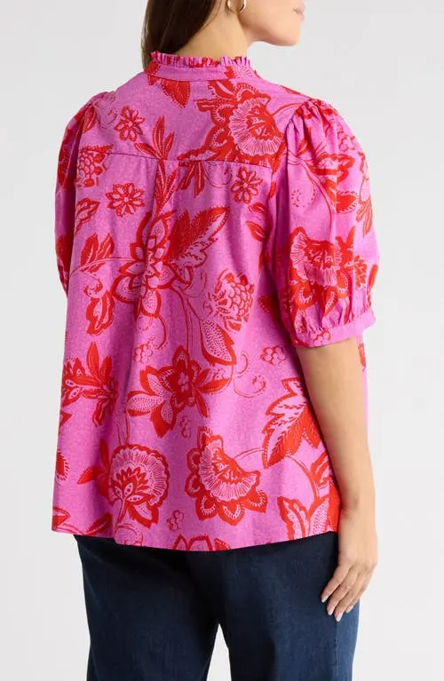 SUGARLIPS Weirly Floral Print Top
