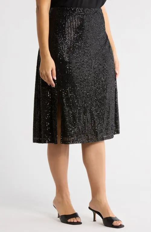 SUGARLIPS Sequin Embellished Midi Skirt