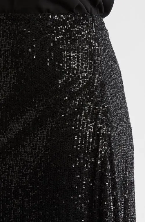 SUGARLIPS Sequin Embellished Midi Skirt