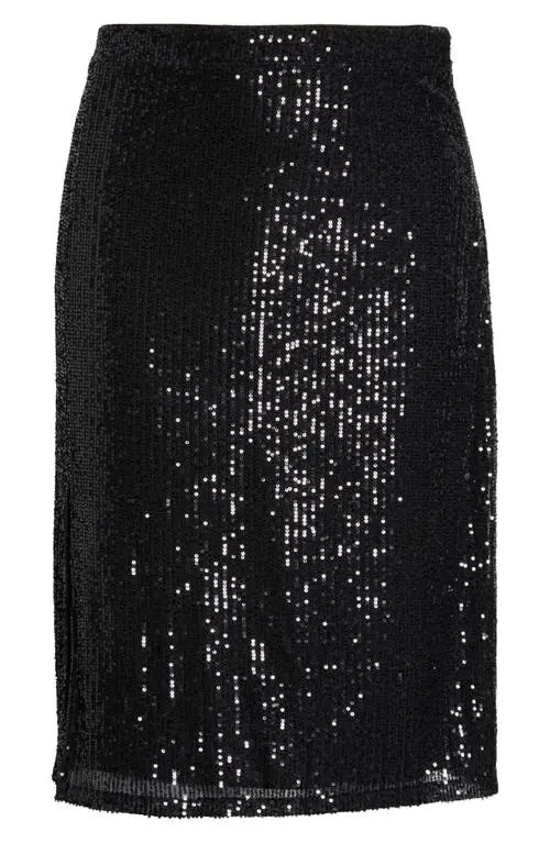 SUGARLIPS Sequin Embellished Midi Skirt