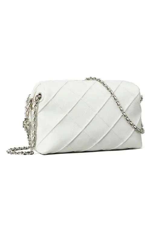 Tory Burch Fleming Soft Leather Crossbody Bag - Blanc
