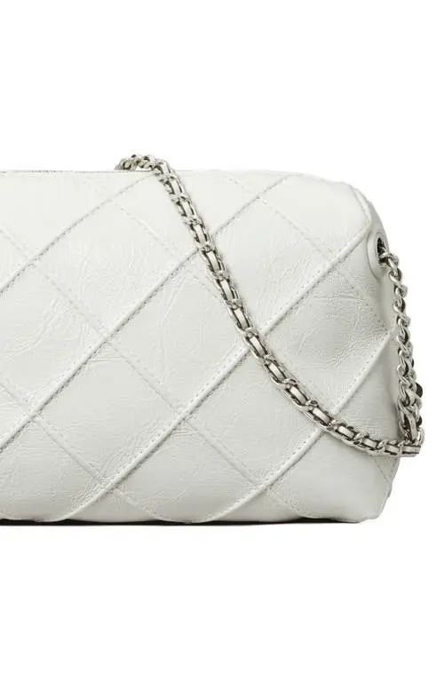 Tory Burch Fleming Soft Leather Crossbody Bag - Blanc