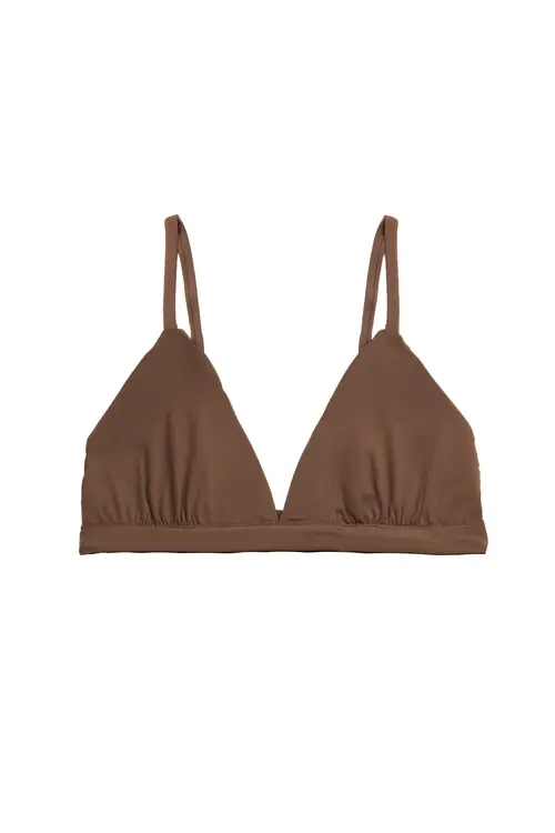 CHEEKY CHERRY Ultra Smooth Triangle Bralette Ii - Hazel