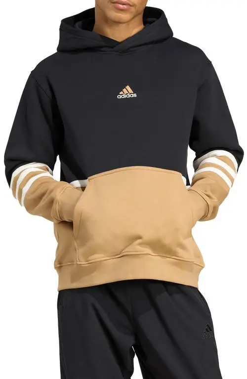 Adidas Archive Colorblock Hoodie - Black/cardboard