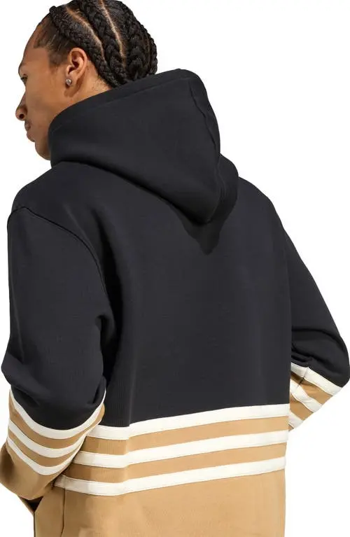 Adidas Archive Colorblock Hoodie - Black/cardboard
