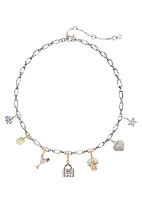 Kate Spade New York Charm Chain Necklace - Silver
